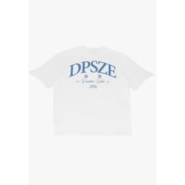 DROPSIZE Herren T-Shirt "Dropsize HEAVY OVERSIZE DPSZE BACKPRINT T-SHIRT"cream wei&szlig;, Gr. M, bedruckt, 100% Baumwolle, Shirts