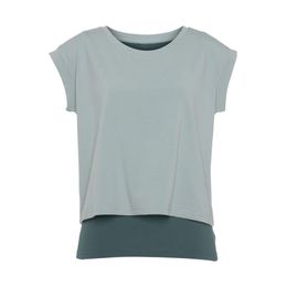 active by Lascana LASCANA ACTIVE 2-in-1-Shirt in gr&uuml;n | Gr.: XS