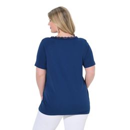 MIAMODA Shirt in dunkelblau | Gr.: 46