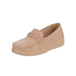 Ital-Design Halbschuh in Hellbraun | Gr.: 41