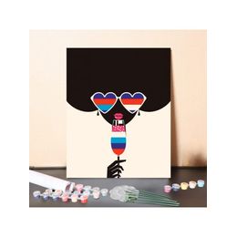 ARTNANAS DIY Malen nach Zahlen Set-"Liebesbubbel" | Gr.: 40x50cm-mit-keilrahmen-nicht-gespannt