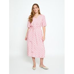 Minus Kleid in Prism Pink Print | Gr.: 36