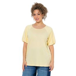 Ulla Popken Shirt in blassgelb | Gr.: 62/64