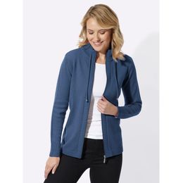Sieh an! Strickjacke in jeansblau | Gr.: 50