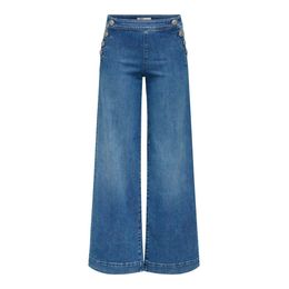 Only Jeans mit weitem Bein in Medium Blue Denim | Gr.: W30/L34