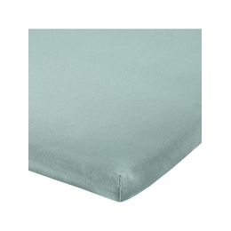 Erwin M&uuml;ller Erwin M&uuml;ller Single-Jersey Topper-Spannbettlaken Freising in jade | Gr.: 90x190 cm - 100x220 cm