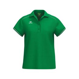 Erima Damen Poloshirt in smaragd/weiss | Gr.: 42
