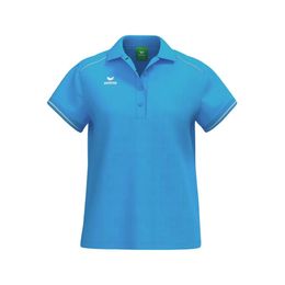 Erima Damen Poloshirt in curacao/weiss | Gr.: 38