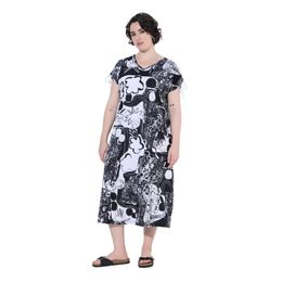Ulla Popken Jerseykleid in schwarz | Gr.: 42-44