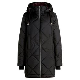 Cartoon Steppjacke mit Pl&uuml;sch in Schwarz | Gr.: 36