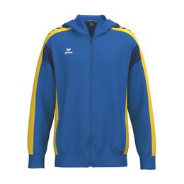 Erima Herren Trainingsjacke mit Kapuze in new royal/gelb | Gr.: S