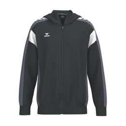 Erima Kinder Trainingsjacke mit Kapuze in schwarz/slate grey | Gr.: 116
