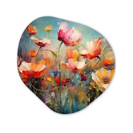 OnlyWow Organische Wandbild Orange | Gr.: 40 x 40 cm