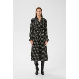 Inwear Kleid ZeemaIW Gerade Passform in Black Spaced Dots | Gr.: 34