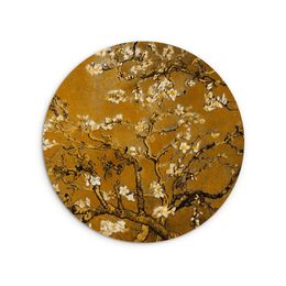 OnlyWow Rundes Wandbild Wengefarben | Gr.: 140 x 140 cm