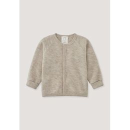 hessnatur Wollfrottee Jacke aus reiner Bio-Merinowolle in d&uuml;ne | Gr.: 86/92