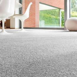 ANDIAMO Teppichboden "Rubinoy, Schlinge, Gesamth&ouml;he 8,5 mm, Luxusklasse LC2", B : 500cm 1 Stk., L: 600cm, silber, Schlafzimmer, Teppiche, Breite 400
