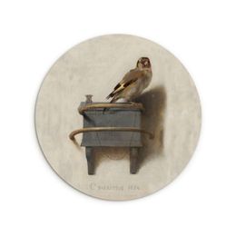 OnlyWow Rundes Wandbild Grau | Gr.: 60 x 60 cm