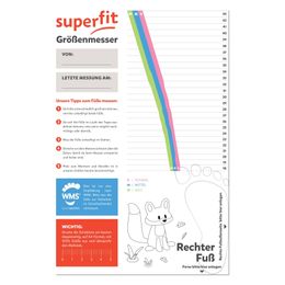 Superfit M&auml;dchen Hausschuh "BIOS FLEX, WMS: mittel", Gr. 28leo, beige, Textil, Basic, Schuhe, Clog mit verstellbarer Schnalle, Gr&ouml;&szlig;enschablone zum
