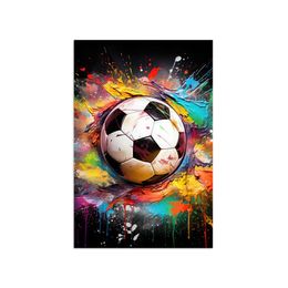 OnlyWow Poster Fu&szlig;ball | Gr.: 80 x 120 cm