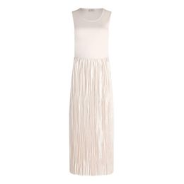 Vera Mont Basic-Kleid mit Plissee in Bright Gardenia | Gr.: 38
