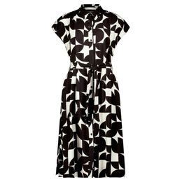 BETTY & CO BETTY & CO Sommerkleid mit Print in Schwarz/Wei&szlig; | Gr.: 36