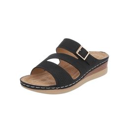 Ital-Design Sandale & Sandalette in Schwarz | Gr.: 38