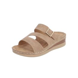 Ital-Design Sandale & Sandalette in Hellbraun | Gr.: 41