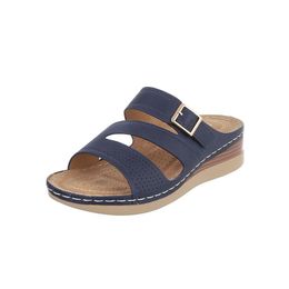 Ital-Design Sandale & Sandalette in Dunkelblau | Gr.: 41
