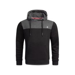 Kapuzenpullover Alessandro Salvarini Herren Hoodie AS312 in Schwarz | Gr.: S