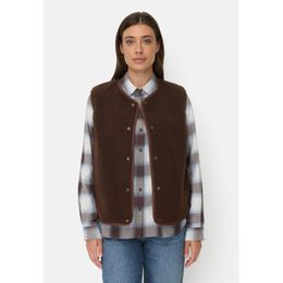 Camel Active Teddy Weste mit seitlichen Eingrifftaschen in Braun | Gr.: 38