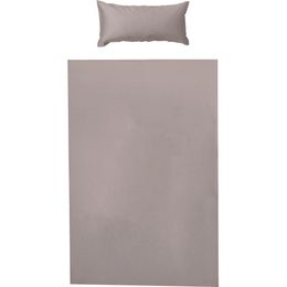 Erwin M&uuml;ller Erwin M&uuml;ller Mako-Interlock-Jersey Bettw&auml;sche Amberg in kiesel | Gr.: 155x220 cm (40x80 cm)
