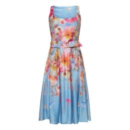 Vera Mont Cocktailkleid mit Blumenprint in Blue/Ros&eacute; | Gr.: 44