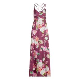 Vera Mont Abendkleid mit V-Ausschnitt in Dark Red/Pink | Gr.: 38