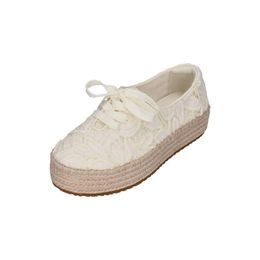 Toms Shoes TOMS Espadrilles VALENCIA LACE UP 10023272 in wei&szlig; | Gr.: 37