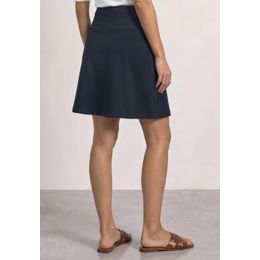 Street One Damen Minirockschwarzest blau, Gr. 34, unifarben, Stoff, 70% Viskose, 25% Polyester, 5% Elasthan, R&ouml;cke, in Unifarbe