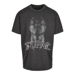 Herren T-Shirt "Upscale by Mister Tee Unisex Tupac Up Oversize Tee", schwarz, Gr. S, UPSCALE BY MISTER TEE, unifarben, 100% Baumwolle, Shirts
