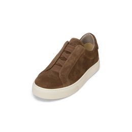 Marc O'Polo MARC O'POLO Herren Sneaker "aus ge&ouml;ltem Veloursleder", Gr. 48, braun, Obermaterial: 100% Leder, Schuhe