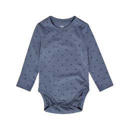 Hummel Kinder Langarmbody "Hmlmini Bee Aop Body L/S" in Blau | Gr.: 80