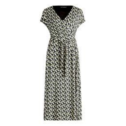 Betty Barclay Jerseykleid mit V-Ausschnitt in Dark Blue/Green | Gr.: 40