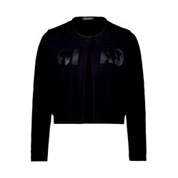 Betty Barclay Shirtjacke mit Rundhalsausschnitt in Schwarz | Gr.: 42