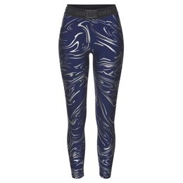 active by Lascana LASCANA ACTIVE Funktionsleggings in blau, silber | Gr.: L