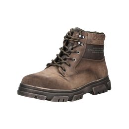 Bugatti Herren Schn&uuml;rstiefelette "Bugatti Stiefelette Lederimitat", Gr. 40, braun, Lederimitat, Schuhe