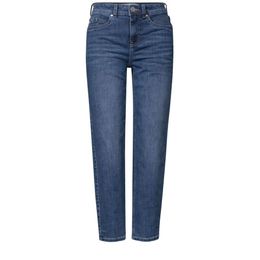 Street One High Waist Barrel Leg Jeans im Loose Fit in Medium Blue Washed | Gr.: 28