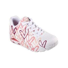 Skechers Sneaker UNO - SPREAD THE LOVE in Wei&szlig;/Lachs | Gr.: 38