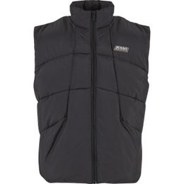 Karl Kani Herren Steppweste "Karl Kani KK Sport Patch Arctic Puffer Vest", schwarz, Gr. XS, 100% Polyester, Westen