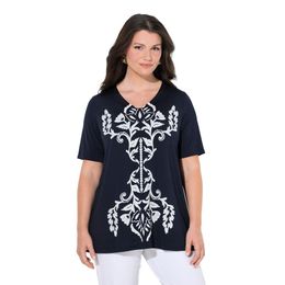 Ulla Popken Shirt in dunkles marine | Gr.: 54-56