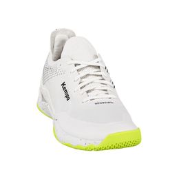 Kempa Hallen-Sport-Schuhe Wing Lite 3.0 in wei&szlig;/limonengr&uuml;n/schwarz | Gr.: 10
