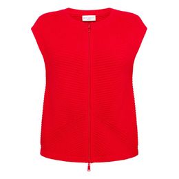 Betty Barclay Grobstrickjacke ohne Arm in High Risk Red | Gr.: 36