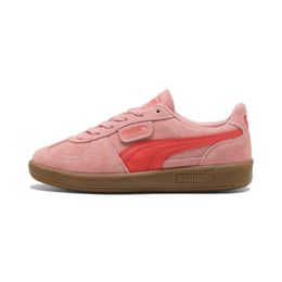 Puma Damen Sneaker "PALERMO", Gr. 37, rosa, Leder, mehrfarbig, Schuhe, f&uuml;r Alltag, aus Leder, mit Schn&uuml;rverschluss
